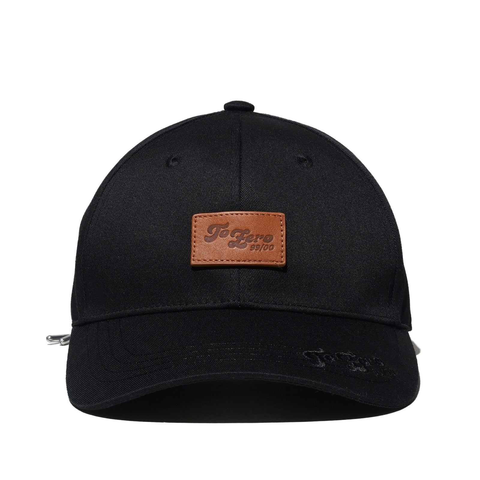 TO ZERO LEATHER PATCH DRAWSTRING CAP